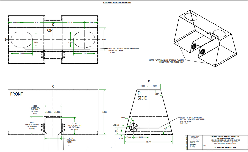 Pro Cell® Complete Off Road Buggy Cell 20 Gallons, OR120BP