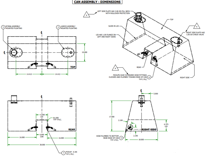 Pro Cell® Complete Off Road Buggy Cell 20 Gallons, OR120BP